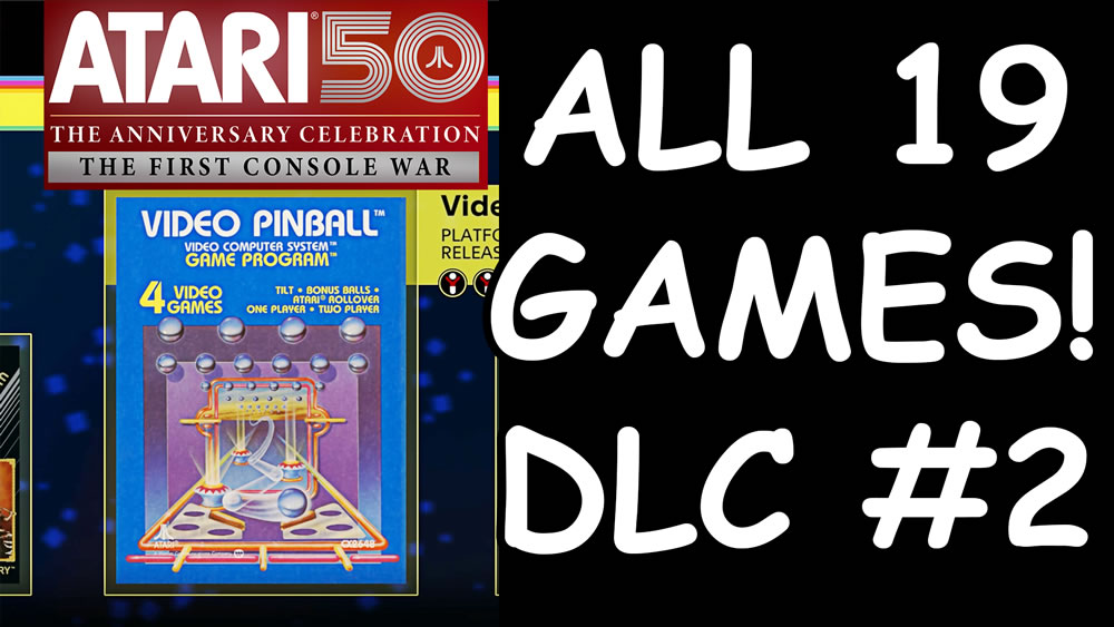 THE FIRST CONSOLE WAR: ALL 19 GAMES! ATARI 50 DLC #2 GAMES! Gameplay - DVDfever.co.uk